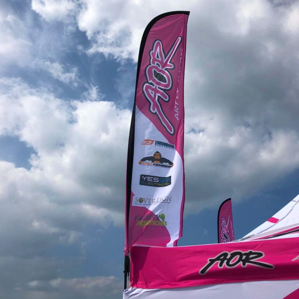 Eco-Friendly Custom Printed Feather Flags UK - Surf & Turf