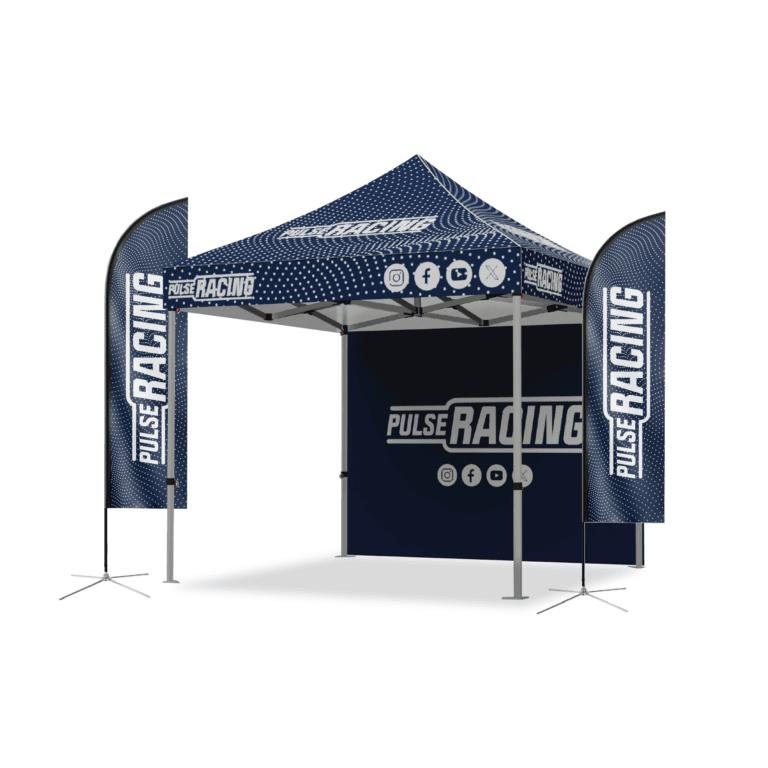 Custom Dye Sublimation Printed Gazebo – Print Package 4 - Surf & Turf UK